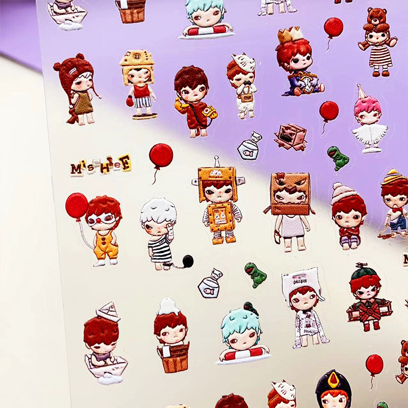 Hirono Stickers With Free Photocards Kid Toy Cartoon Sticker Collection ...