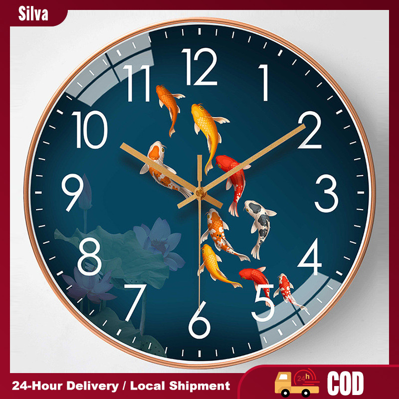 Wall Clock Modern Minimalist Living Room Home Wall Clock Creative ...