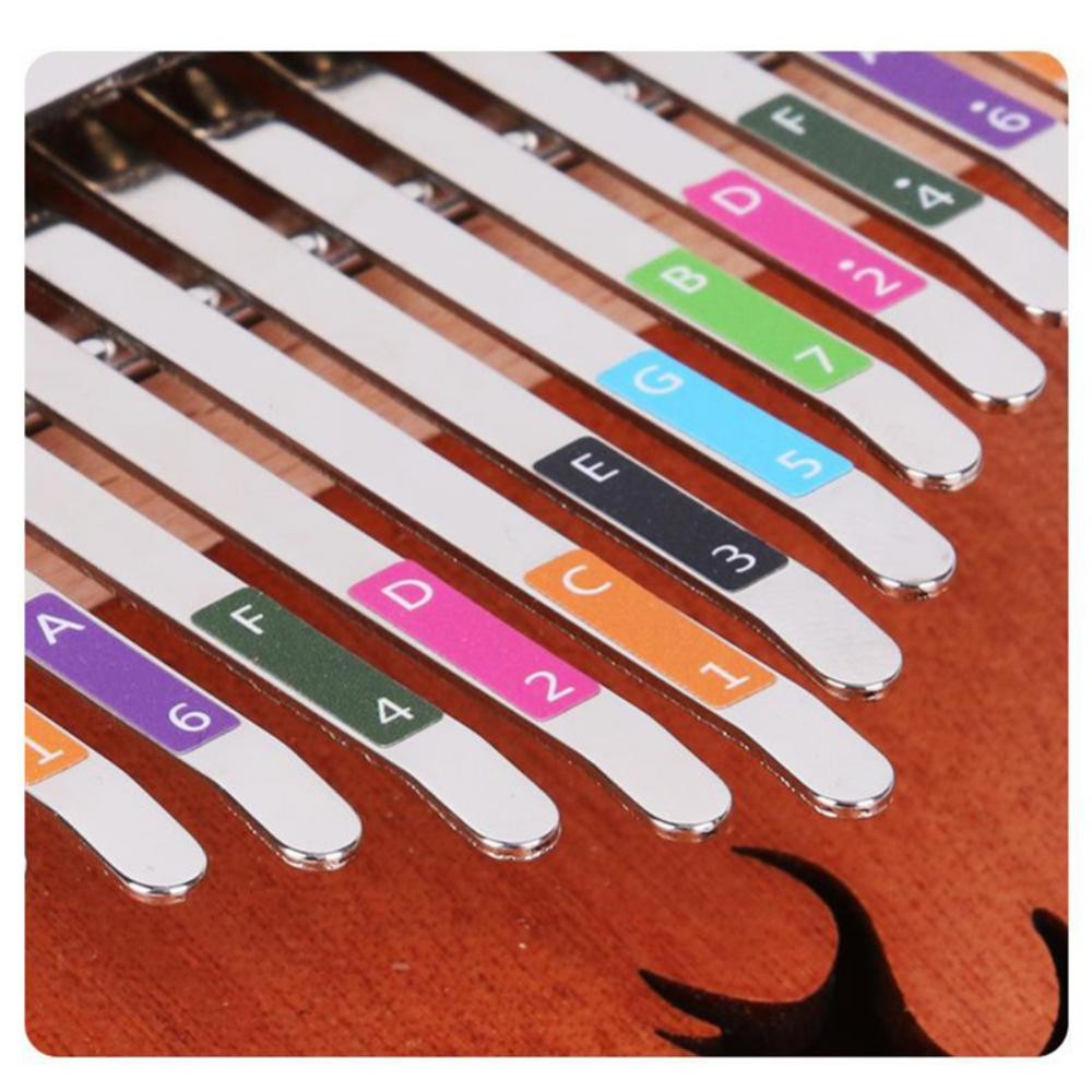 Kalimba Scale Sticker Musical Five Finger Harp Sticker Thumb Harp ...