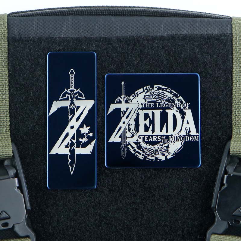 The Legend of ZELDA Kingdom Tears Logo Metal Velcro Laser Laser ZELDA ...