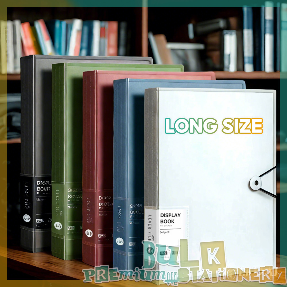 BULK Clear Book Long File Organizer Folder Clear Paper Storage ...