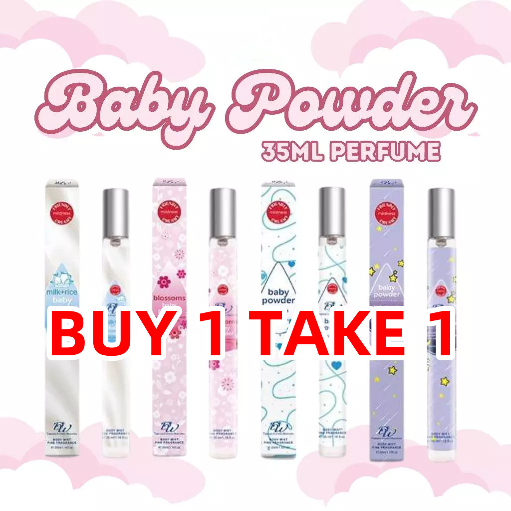 Baby Powder Fragrance Body Mist Perfume Spray 35ml Long Lasting Blossom ...