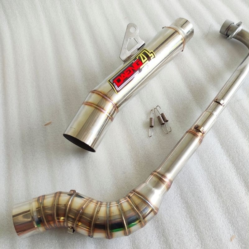 Super open canister tube type daeng sai4 pipe for xrm 110 125 wave 100 ...