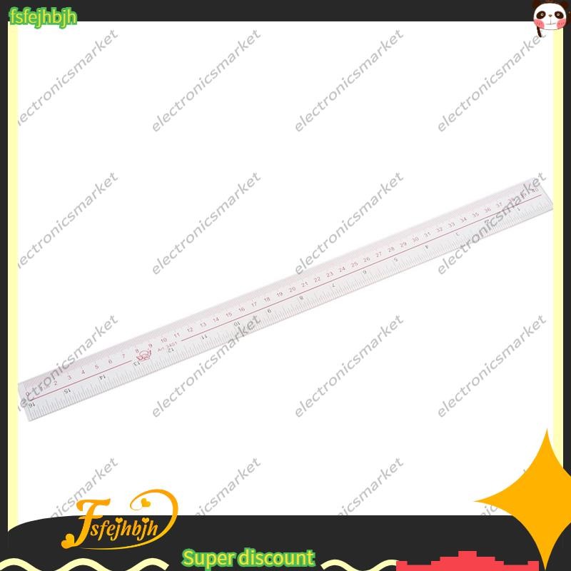40cm 16 Inches Length Measure Clear Plastic Straight Edge Ruler ...