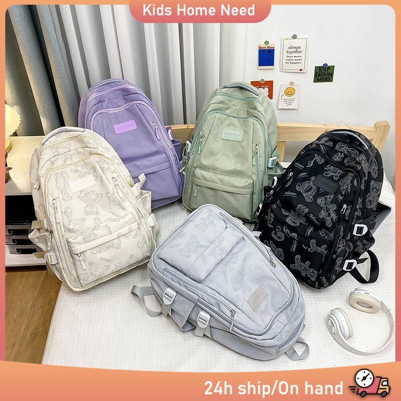 Fashion Korean Bag For Kids Girl neutral Style High School Bag For Kids ...