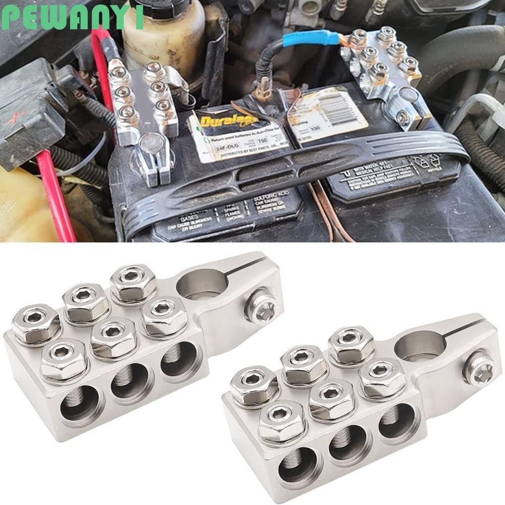 PEWANY1 2 Pcs Battery Terminal Connectors, Battery Pile Head Car Audio ...