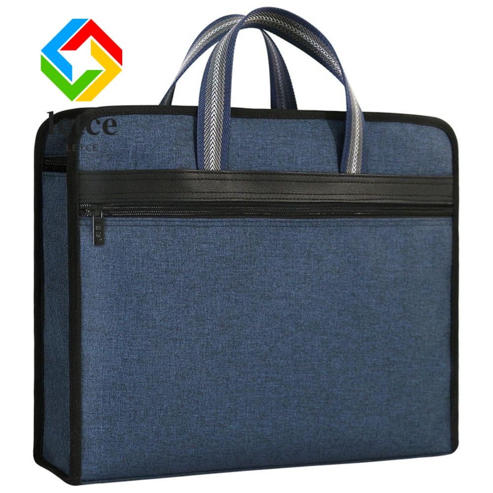 LETCE A4 File Bag, Canvas Business Handheld Data Bag, Men Office Bag ...