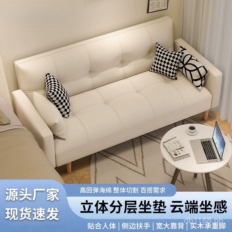 Women's Small Apartment Rental Internet Celebrity Style Single Sofa Bed ...