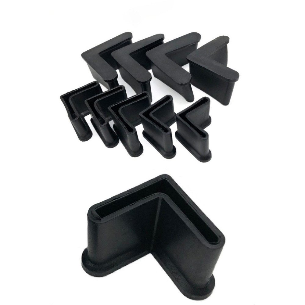 Rubber triangle iron foot cover L-shaped chair soft rubber anti slip ...