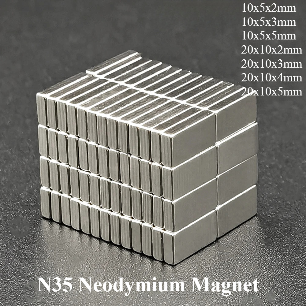 Small N35 Block Neodymium Rectangular Magnet NdFeB Super Powerful ...