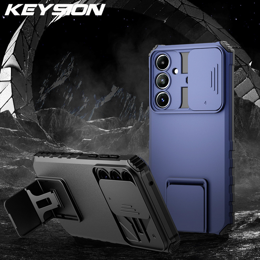 KEYSION Shockproof Case for Samsung A55 5G A35 A25 A15 A05 Slide Camera ...