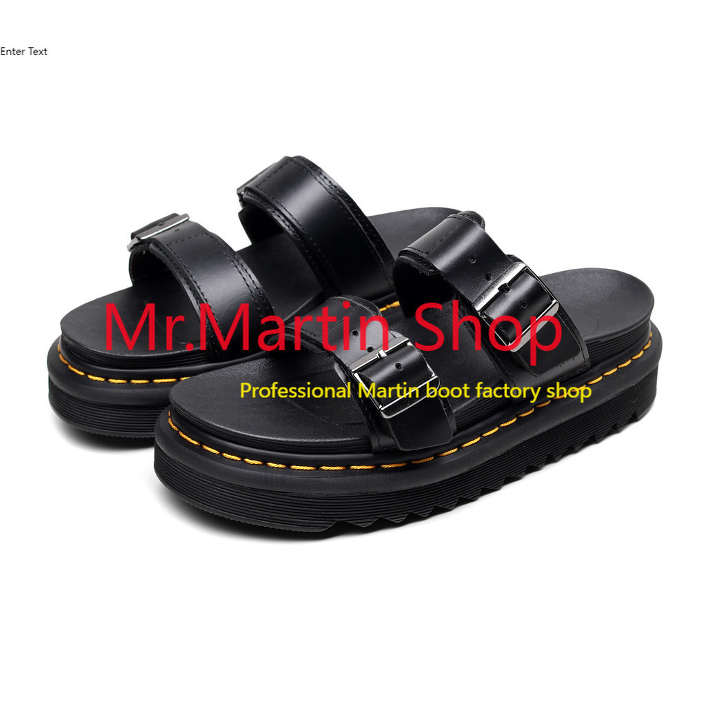 Mr.Martins 3001 Genuine Leather Myles Platform Slippers Unisex Outside ...