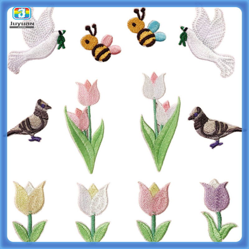 Animal Hat Patch Bag Patches Decor Sew on Cartoon Cloth Stickers Flower ...