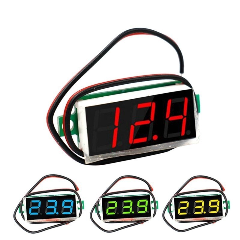 0.56 Inch 2.5V-40V Mini Digital Voltmeter Voltage Tester Electronic ...