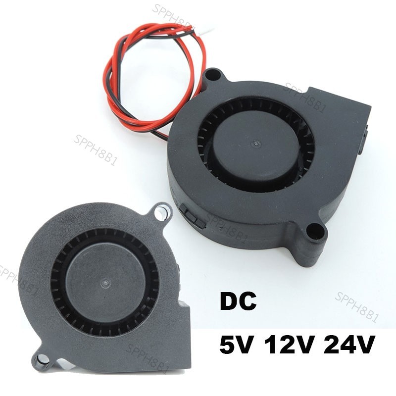 Cooling Fan DC 5v 12v 24V 5015 50mm Radial Turbo Blower 50x15MM for 3D Printer Accessories 50MM ...