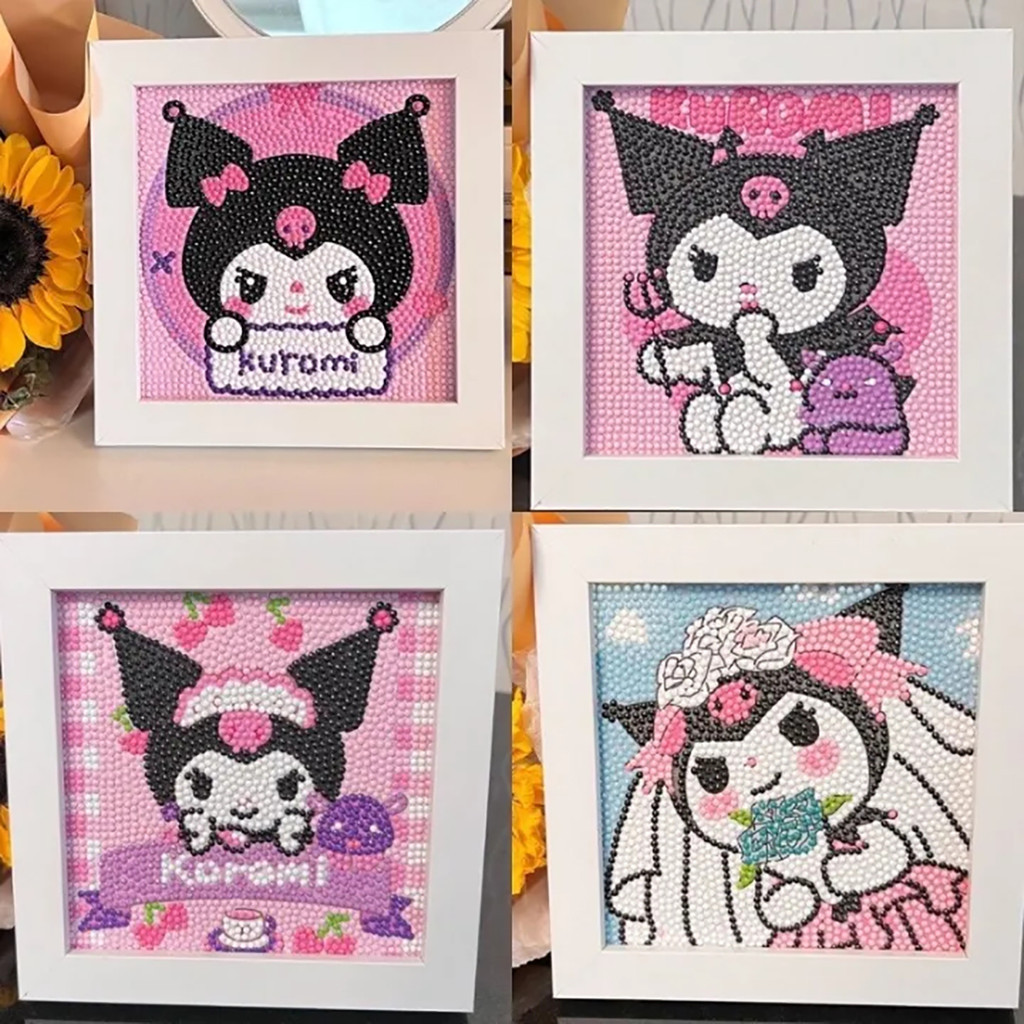 BK 19*19CM DIY Diamond Paintings Sanrio Cartoon Puzzle Photo Frame Set ...