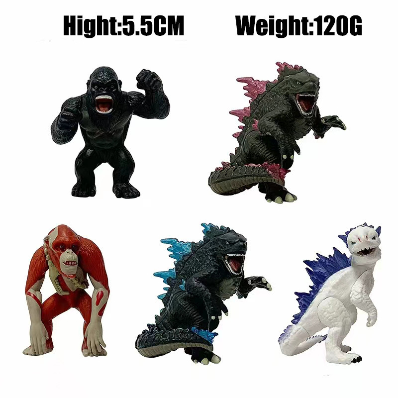Action Figure Godzilla Set Toys Shimo Godzilla Collection Movable Joint Model King Kong ...