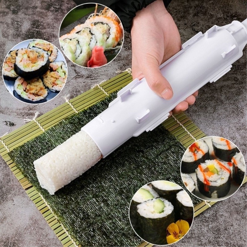 DIY Sushi Maker Roller Rice Mold Sushi Making Machine Vegetable Meat ...