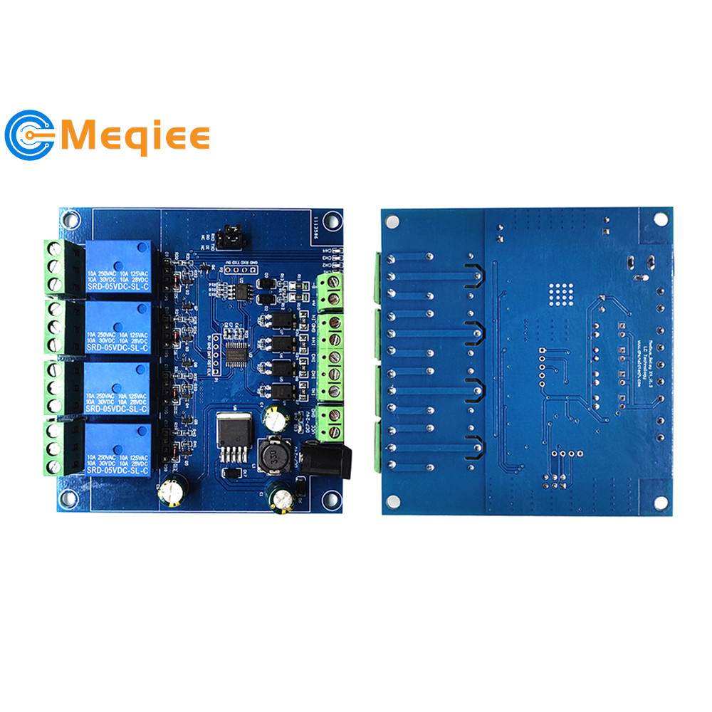 Modbus Rtu DC7-24V 4-way relay module RS485/TTL anti-reverse connection | Shopee Philippines
