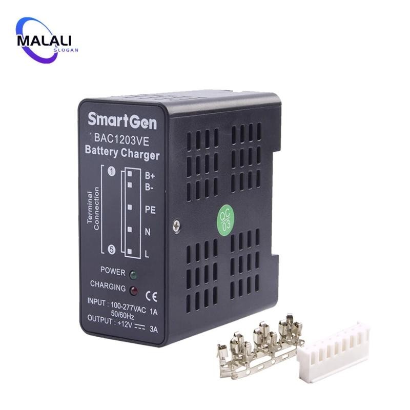 SmartGen BAC1203VE 3A 12V Generator Auto Intelligent Battery Charger ...