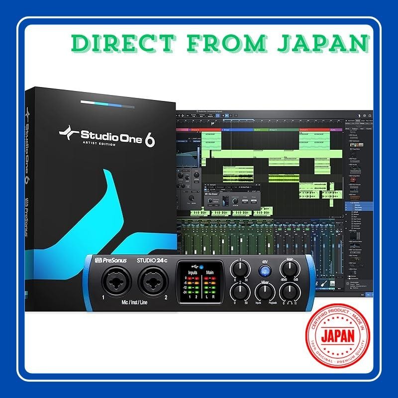 PreSonus Studio 24c audio/MIDI interface 24Bit 192kHz 2-input/output ...
