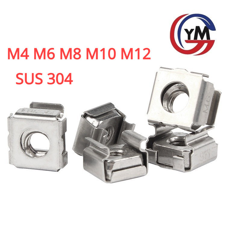 [YMH] 304 Stainless Steel Cassette Nut Floating Nut Carbon Steel Cage ...