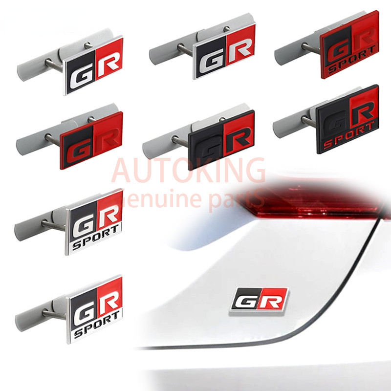 GR SPORT GR Metal Car Front Grill Emblem Auto Side Rear Decorative ...