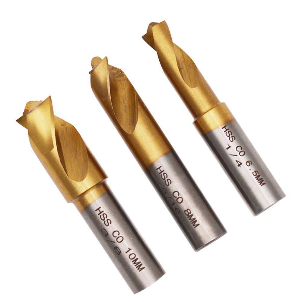 3Pcs 6.5/8/10mm High Strength Spot Weld Cutter Drill Bit for Wood Steel ...