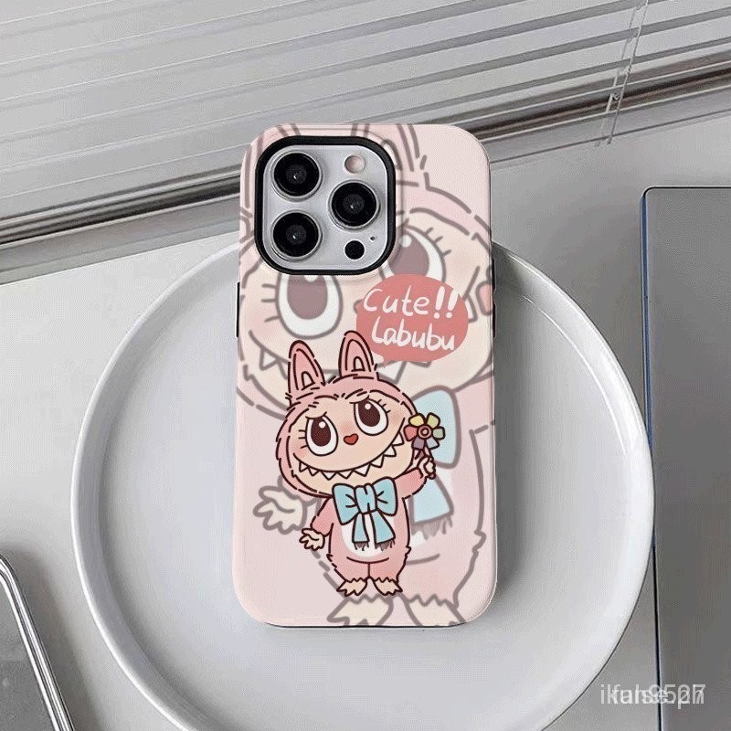2combination1 windmill back pink bubble mobile phone shell for iPhone ...