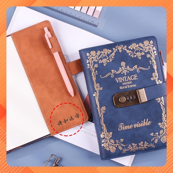 Classic STYLE NOTEBOOK, DIARY - VINTAGE WITH HONEY LOCK | Shopee ...