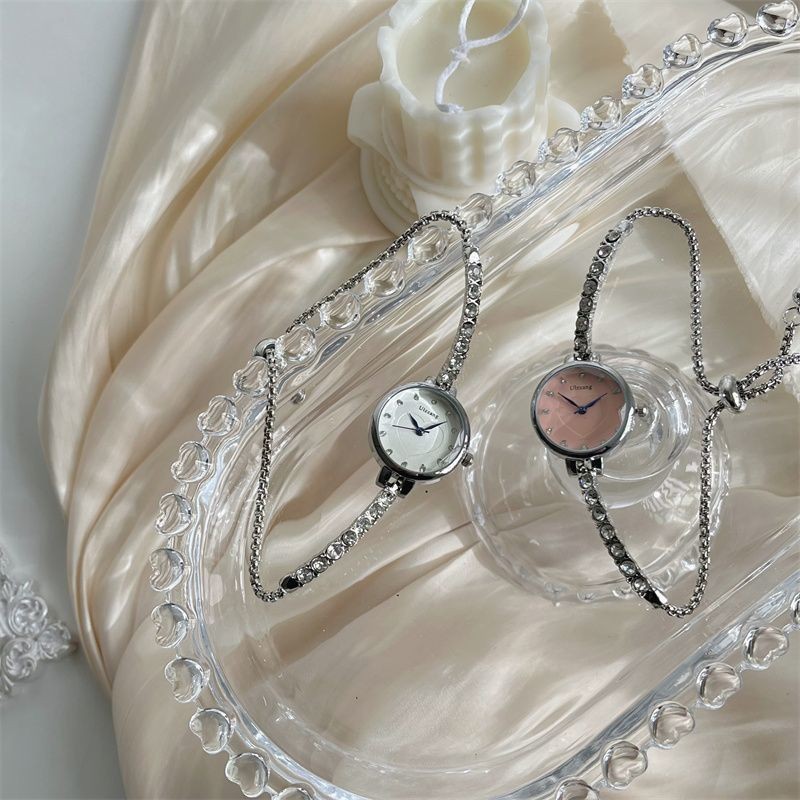 New Fashion High-value Chain Style Girls Watch ins Niche French Light ...