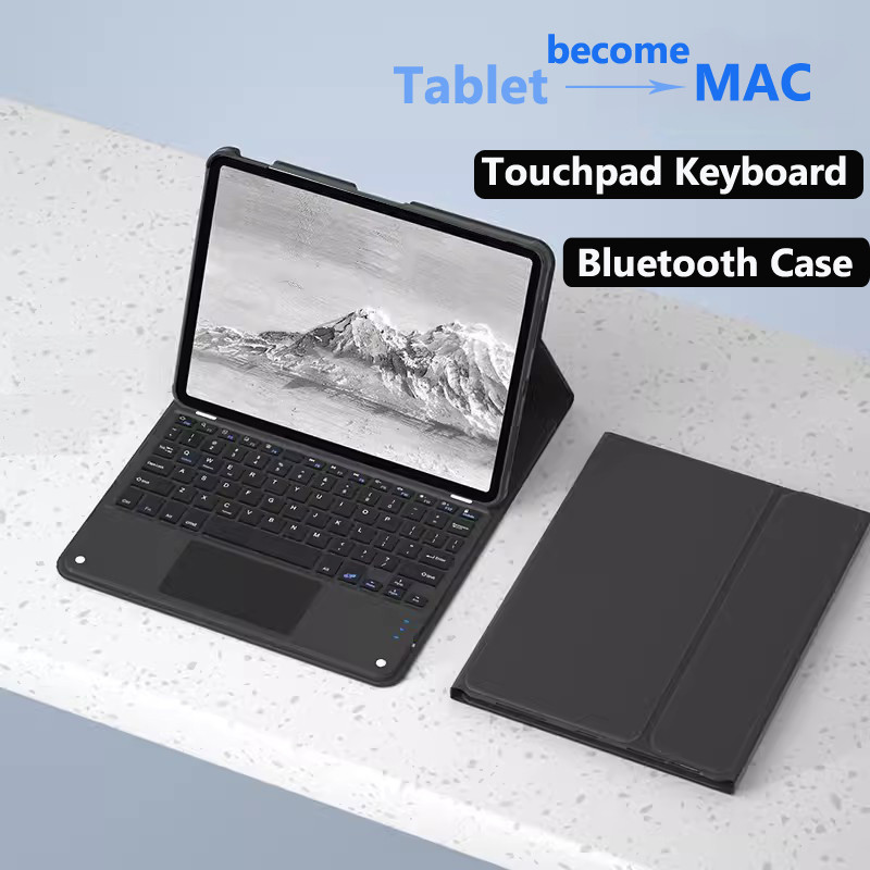 Trackpad Keyboard Case for Xiaomi Poco Pad 12.1 2024 6S Pro 12.4 Inch 5 ...