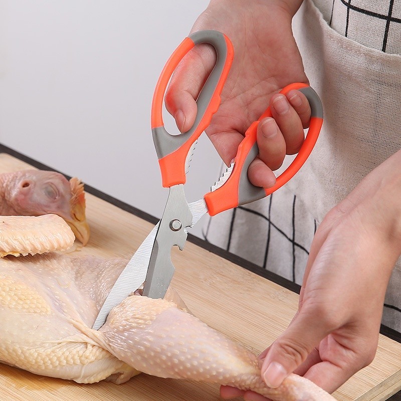 Multifunctional Kitchen Scissor Stainless Steel Cut Meat Vegetables BBQ ...