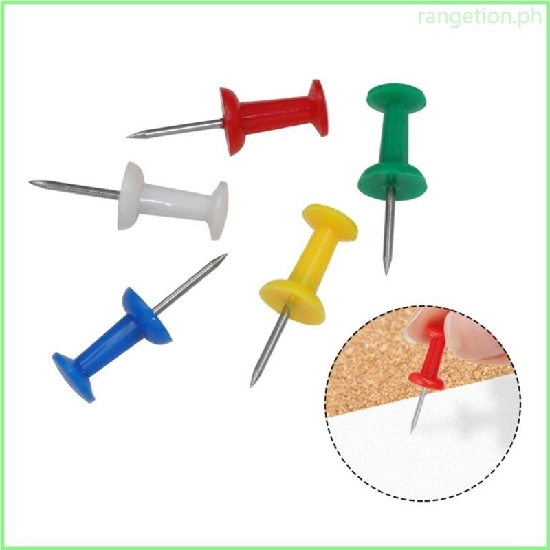 RAN 100Pcs Map Tacks Pins Multi-Colored Pins Map Thumb Tacks Map Tacks ...