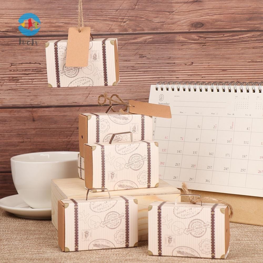 LUOLUVO 10/20pcs Rolling Travel Suitcase Classic Theme Birthday Party ...