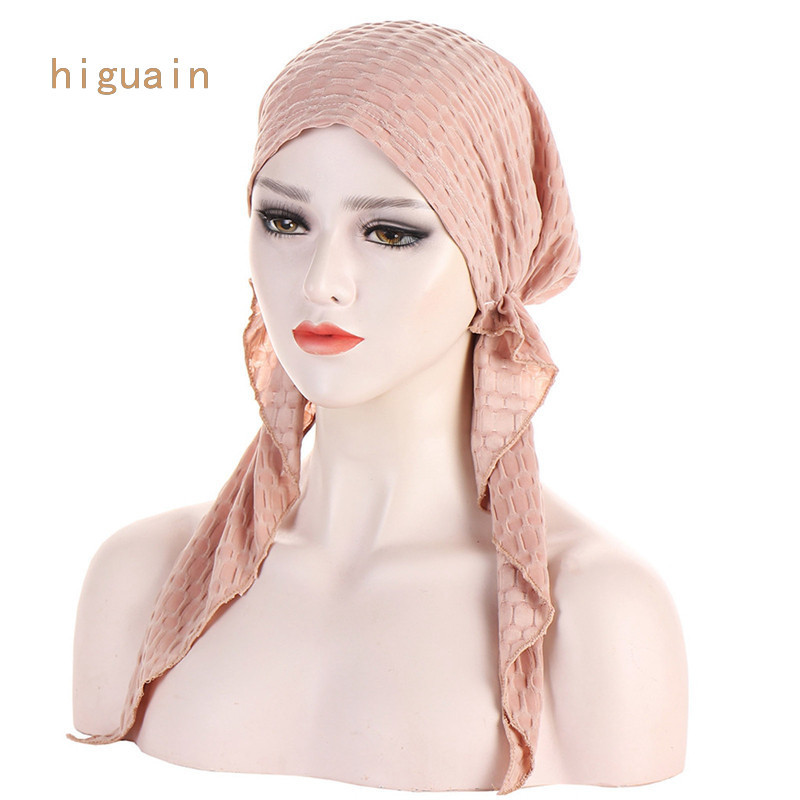 Higuain Muslim Women Inner Hijabs Cap Arab Wrap Head Scarf Turban ...