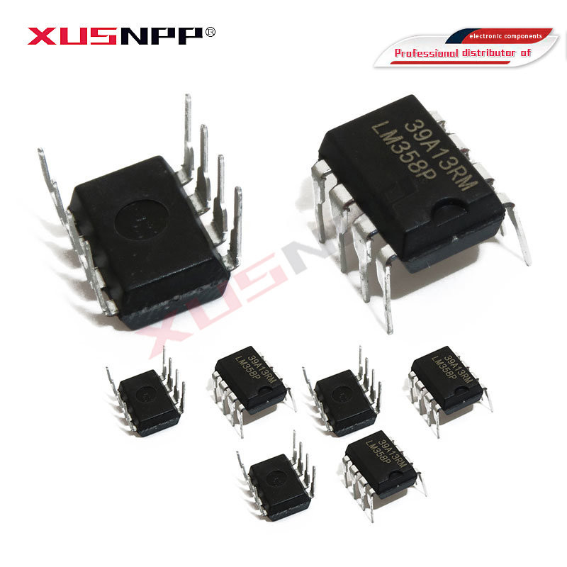 10PCS LM358P LM358 DIP LM358N DIP-8 LM393P LM393 NE555P NE555 LM324N LM324 LM339N LM339 ...