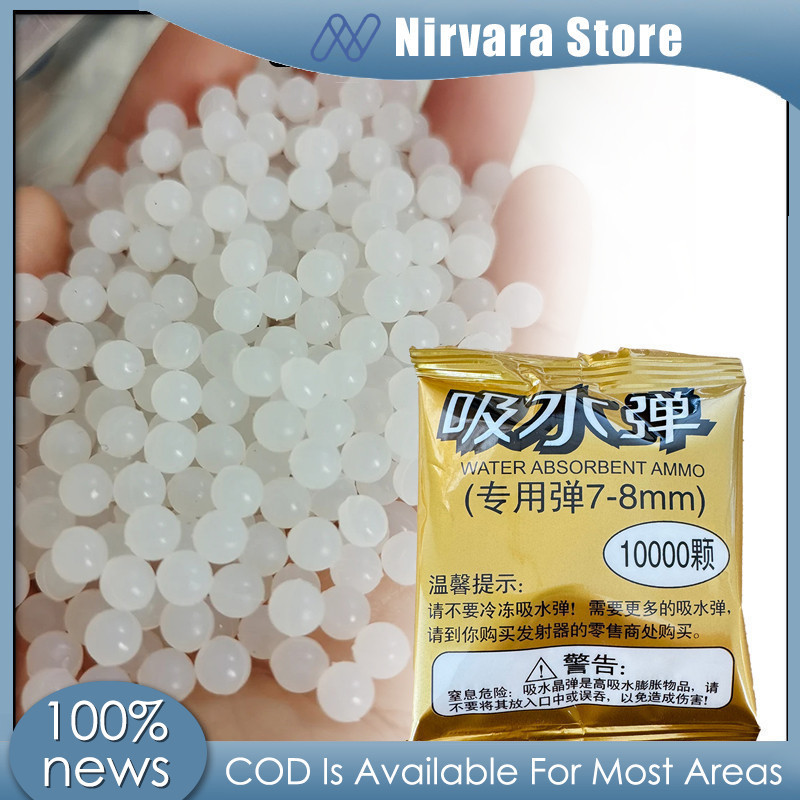 10000pcs Water Play Beads 7-8mm Gel Ball Water Beads Water Blaster Vase ...