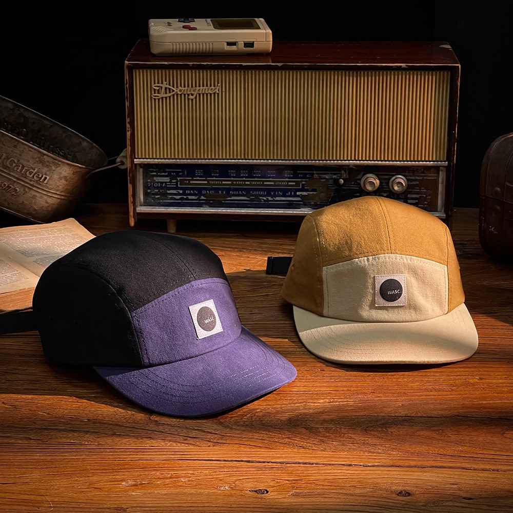 Japanese Style Stitching Five-Piece Hat Female Niche Flat-Brimmed Cap ...