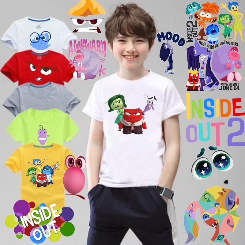 Inside Out 2 element hot stamping custom heat transfer printed clothing ...