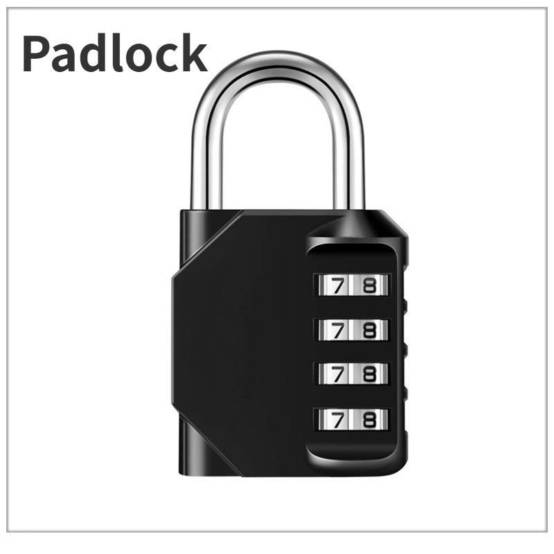 Gate Lock Door Lock Heavy Duty Anti Theft 4 Digital Combination Padlock ...