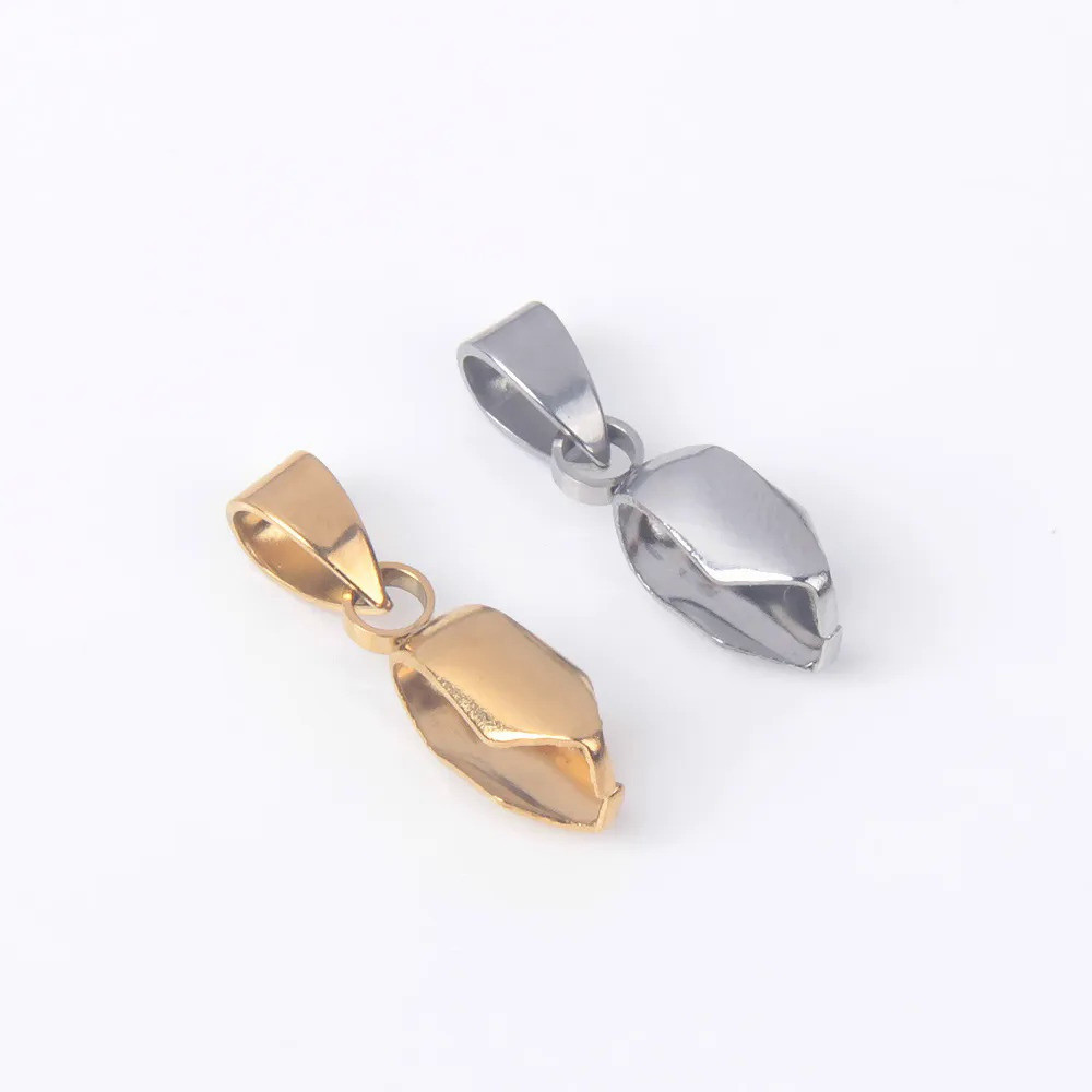 XHN 20pcs stainless steel Pendant Clasps Pinch Clip Bail Hooks ...