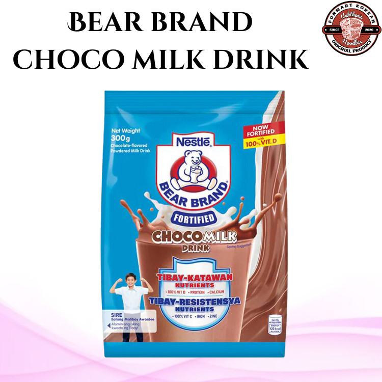 Bear Brand Chocolate Drinks 300grams Fortified Choco Adult & Kids ...