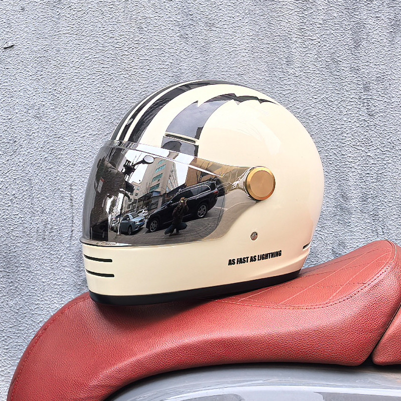 ORZ-806 Motorcycle helmet retro cruise motorcycle full helmet personalized lens ABS material ...