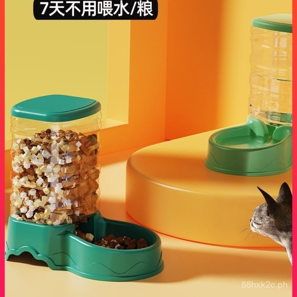 Automatic Pet Water Dispenser Feeder Cat Water Bowl Hanging Water ...