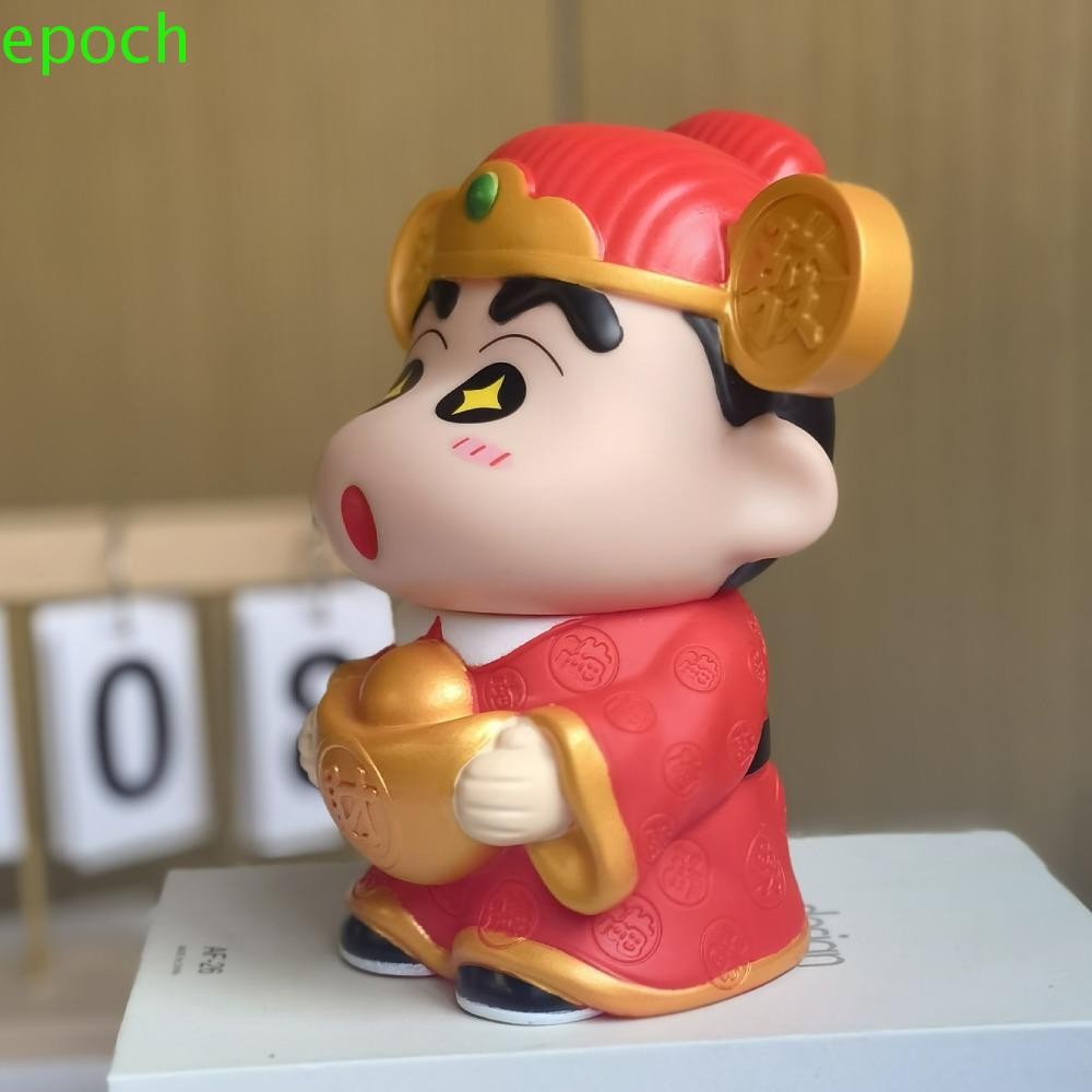 EPOCH Crayon Shin-chan Piggy Bank, God of Wealth Savings Tank Crayon ...