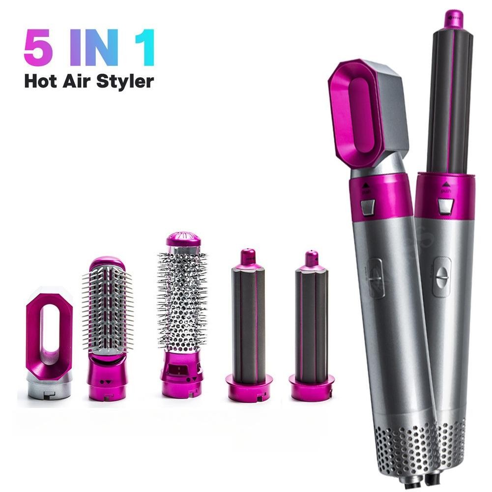 5-in-1 Hair Iron Straightener Hair Curler Hair Blower Hair Curler ...