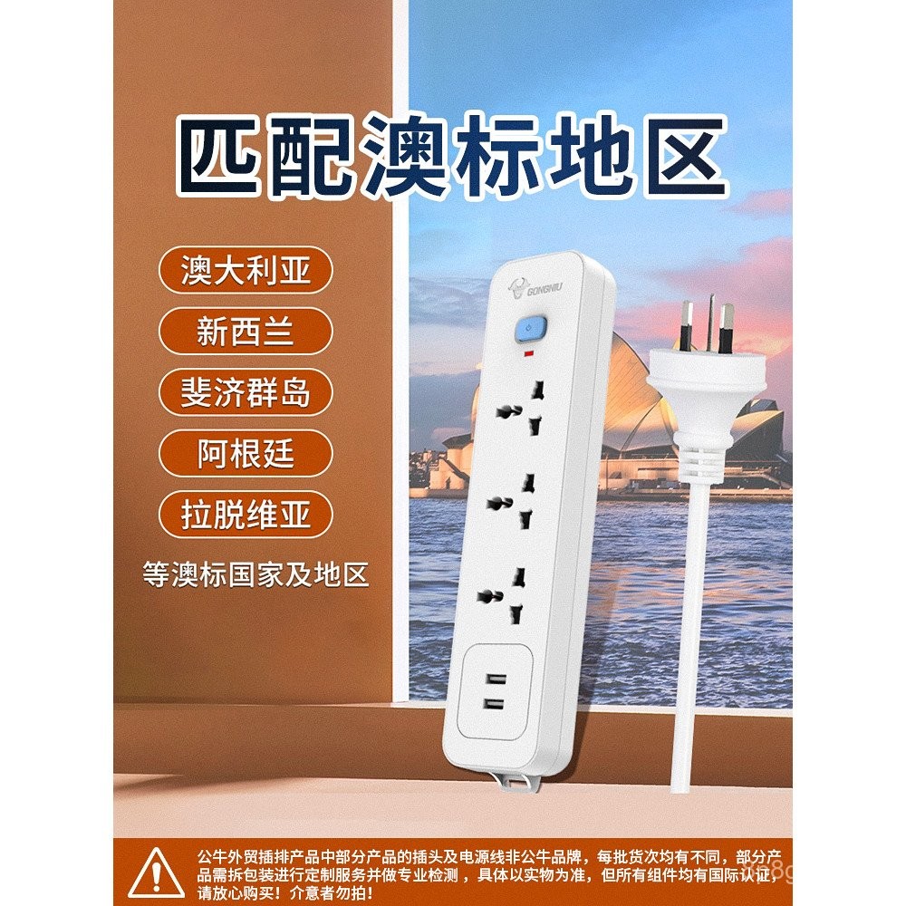 Bull International Universal Power Strip Australian Adapter Plug ...