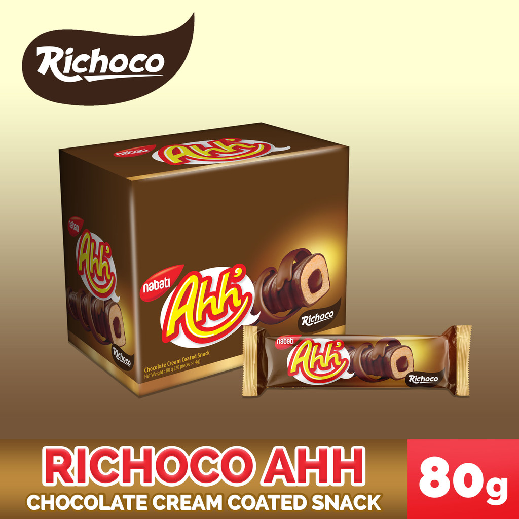 IWG NABATI Richoco Ahh 4g x 20 | Shopee Philippines