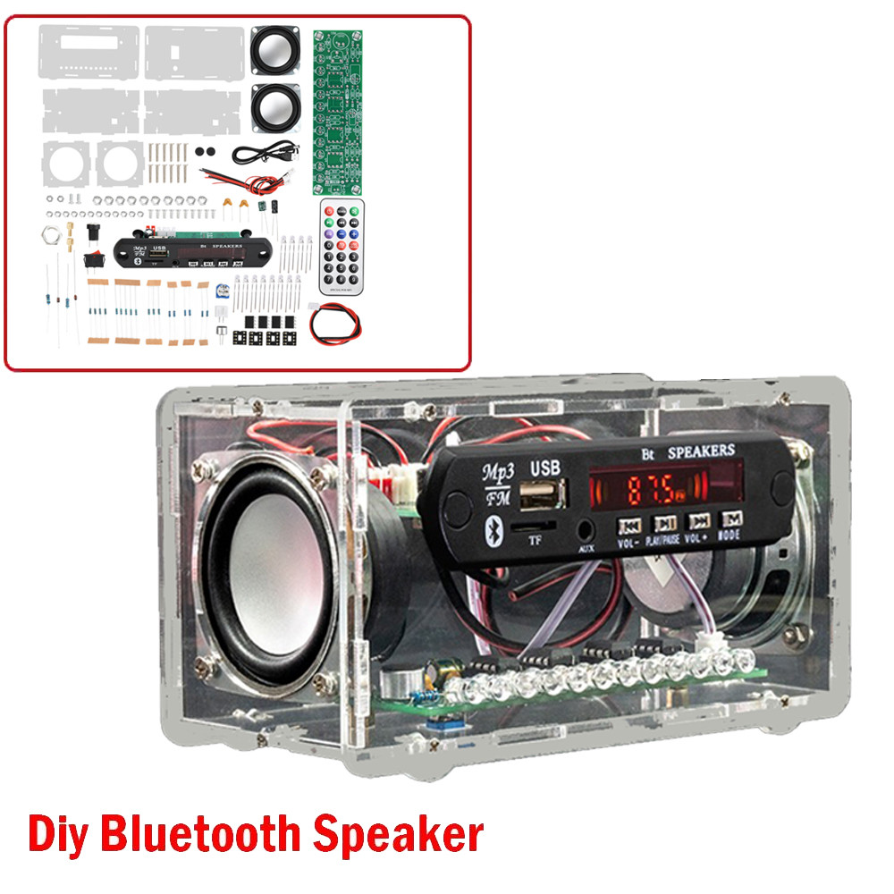 Bluetooth Speaker DIY Kits with FM Radio Wireless Audio Amplifier Board ...